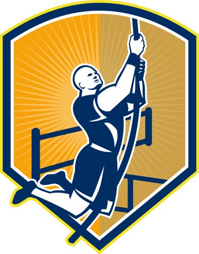 Cross training emblem Royalty Free Vector Image