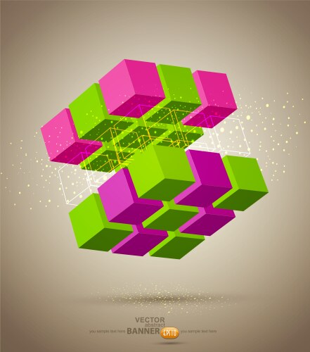 Abstract Cube Vector Images (over 170,000)