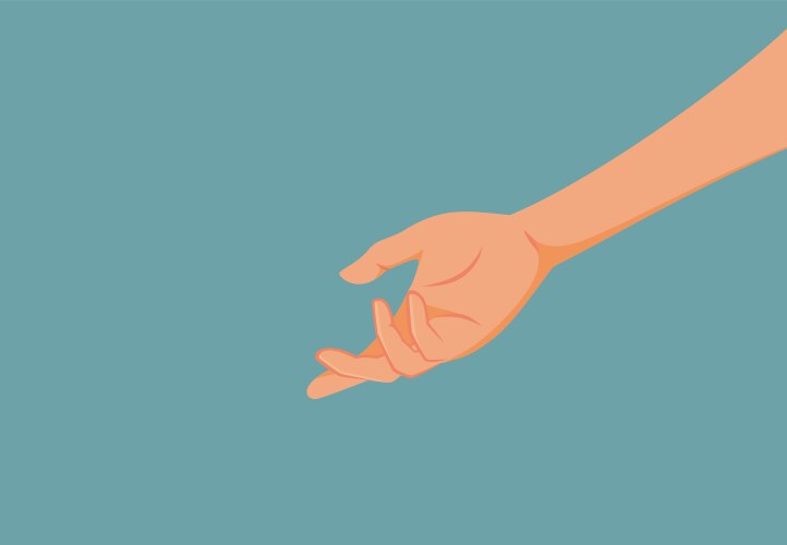 Hand holding lifebuoy help support concepts Vector Image