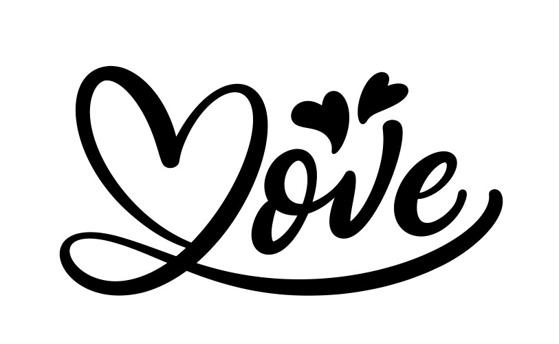 Love Calligraphy Vector Images (over 110,000)