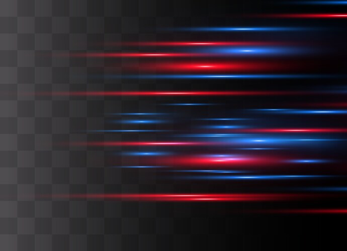 Red horizontal glare Royalty Free Vector Image