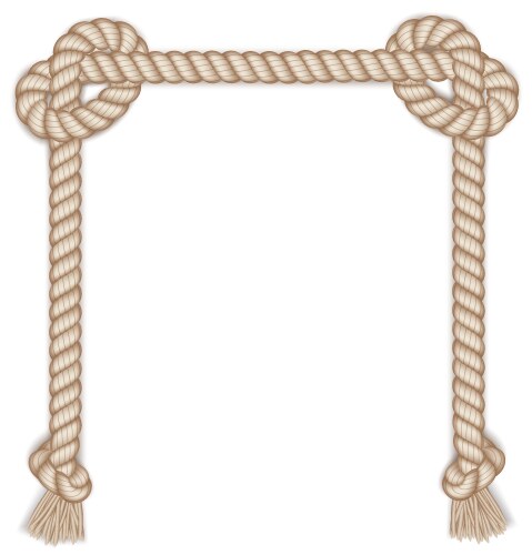 Rope design elements Royalty Free Vector Image