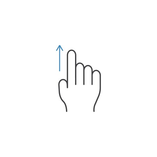 Finger snapping hand gesture icon Royalty Free Vector Image