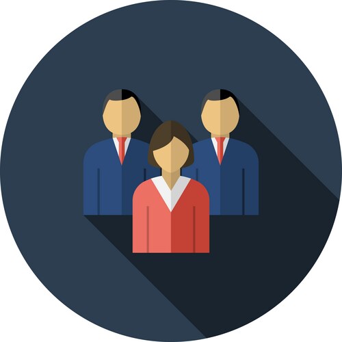 Corporate team icon Royalty Free Vector Image - VectorStock