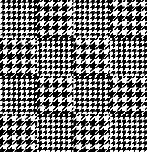 Houndstooth plaid pattern patchwork fabric swatch Vector Image