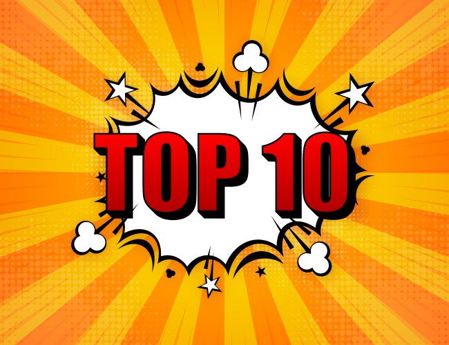 Top 10 Vector Images (over 2,600)