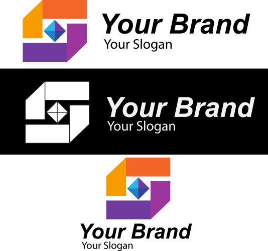 Abstract logo design Royalty Free Vector Image