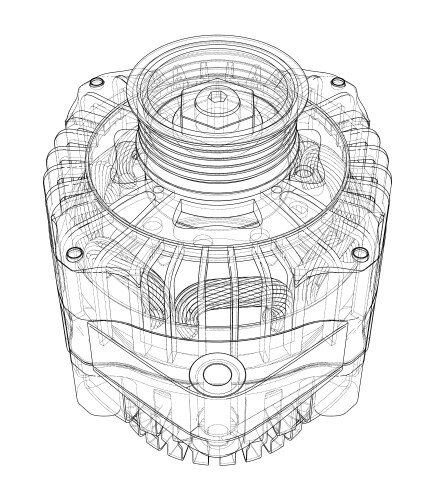 Car generator Royalty Free Vector Image - VectorStock