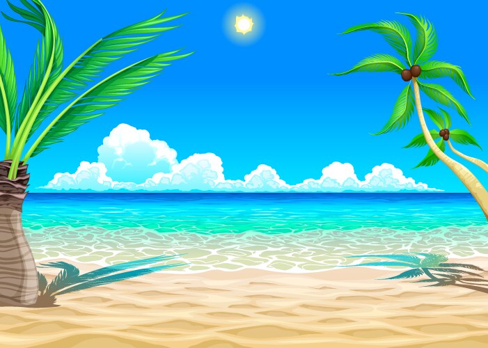 Beach Scene Cartoon Vector Images (over 8,500)