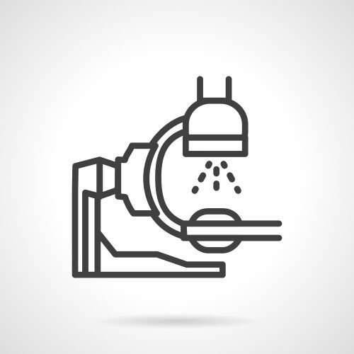 X-ray radiology machine icon Royalty Free Vector Image