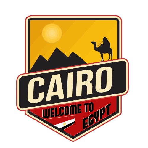 Egyptian pharaoh tutankhamen egypt cairo travel Vector Image