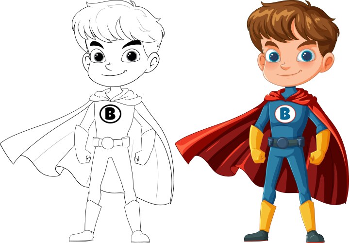 Superhero Outlines Vector Images (over 1,900)