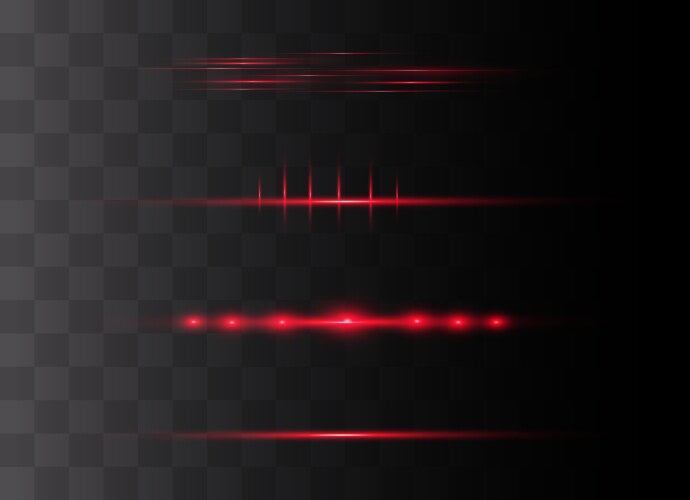 Red horizontal glare Royalty Free Vector Image