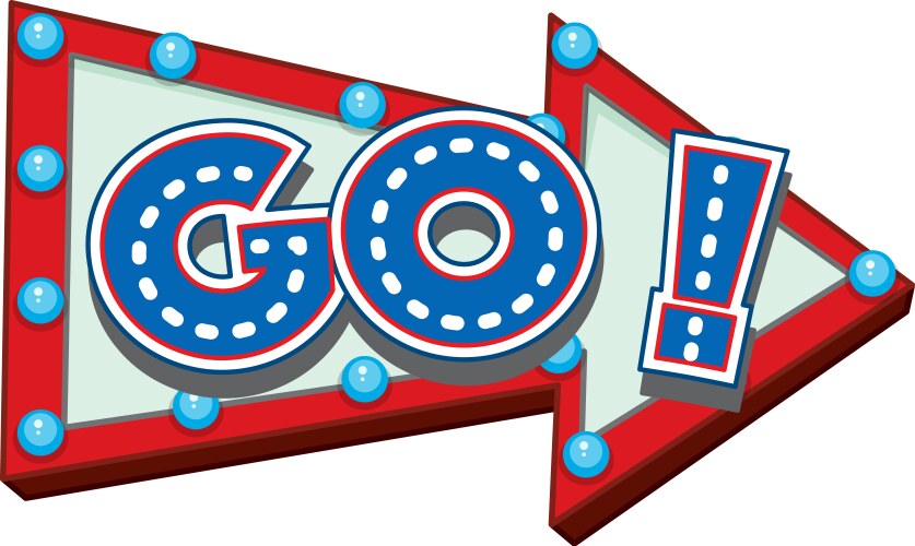 Sticker template with carousel rides at fun fair Vector Image