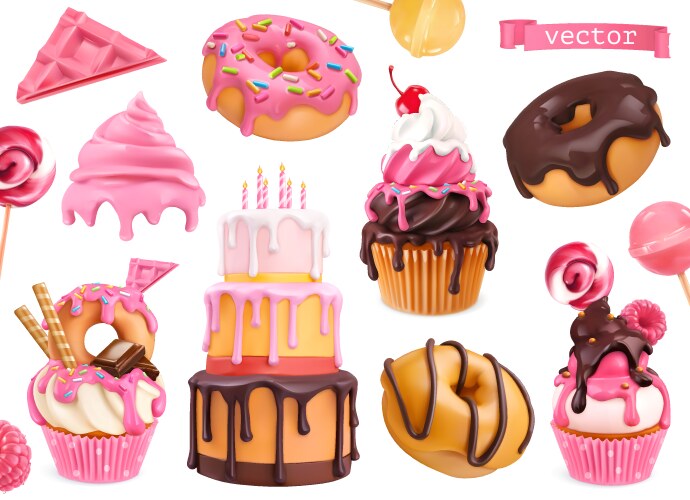 Cartoon Sweets Vector Images (over 570,000)