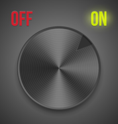 Realistic black plastic panel media audio player Vector Image