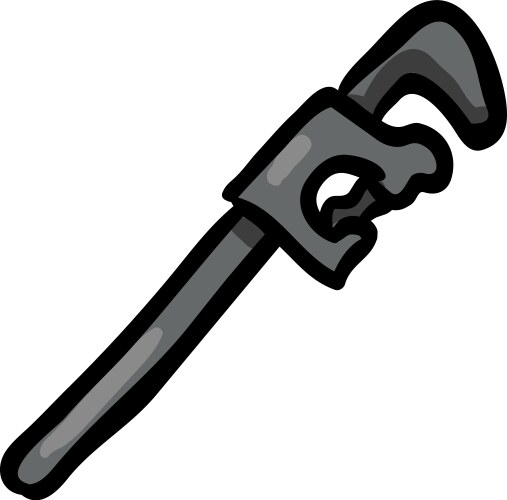Wrench - hand drawn doodle icon Royalty Free Vector Image