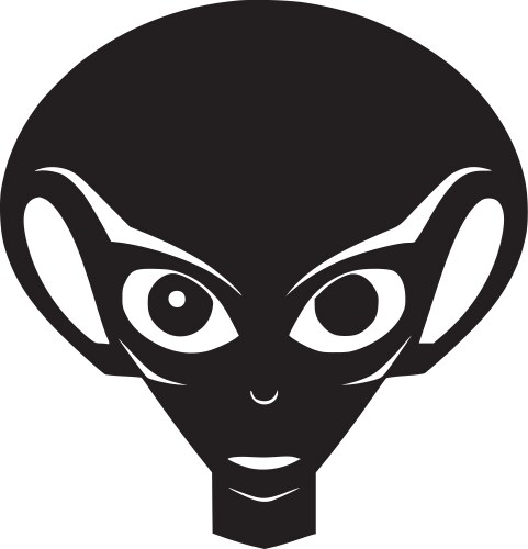 Alien Silhouette Vector Images (over 8,000)