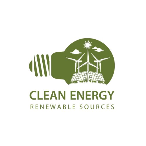 100 renewable energy label or sticker Royalty Free Vector
