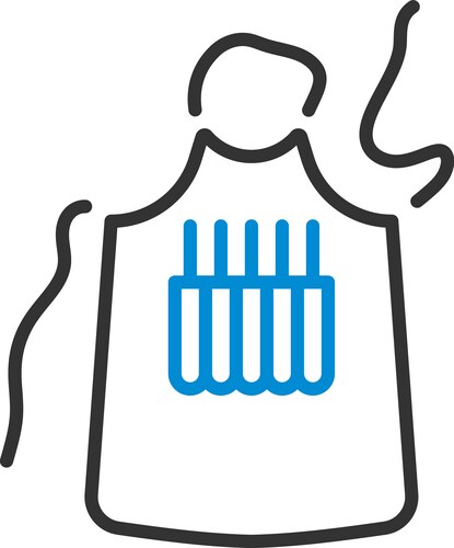 Artist drawing picture male painting Royalty Free Vector