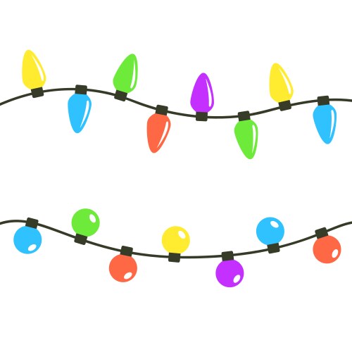 String of Christmas Lights Cartoon Vector Images (over 1,000)
