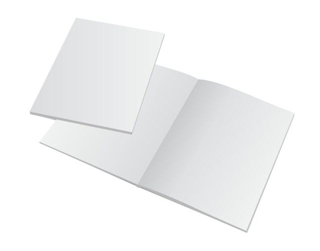 Blank magazine template with cover Royalty Free Vector Image