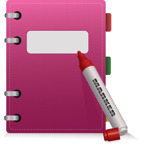 School diary Royalty Free Vector Image - VectorStock