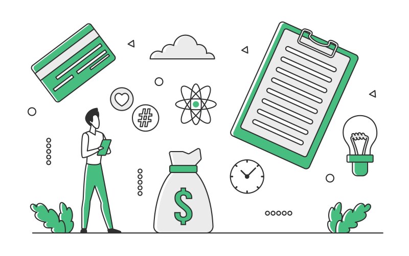 Science research man discovering new Royalty Free Vector