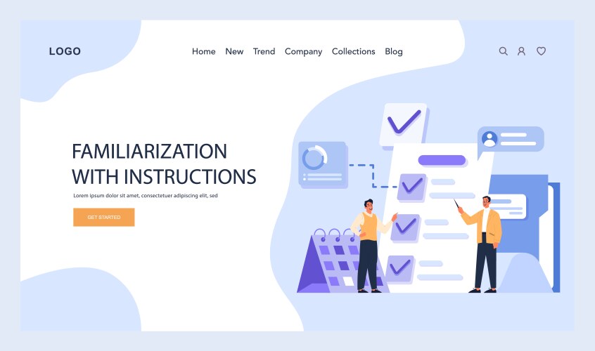 Responsible peers concept flat Royalty Free Vector Image