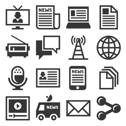 News set icon Royalty Free Vector Image - VectorStock