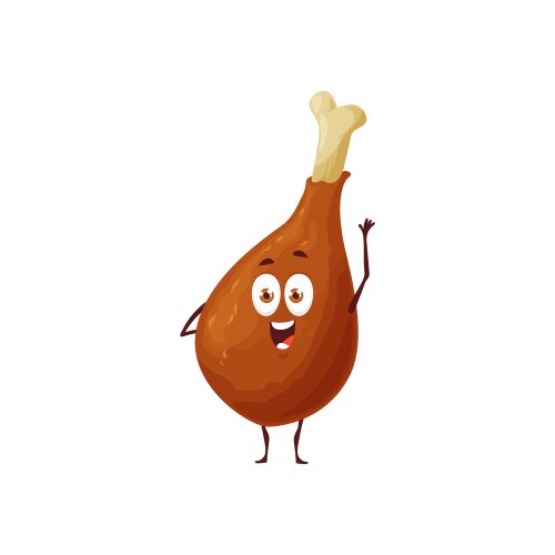 Cute cartoon garlic character Royalty Free Vector Image