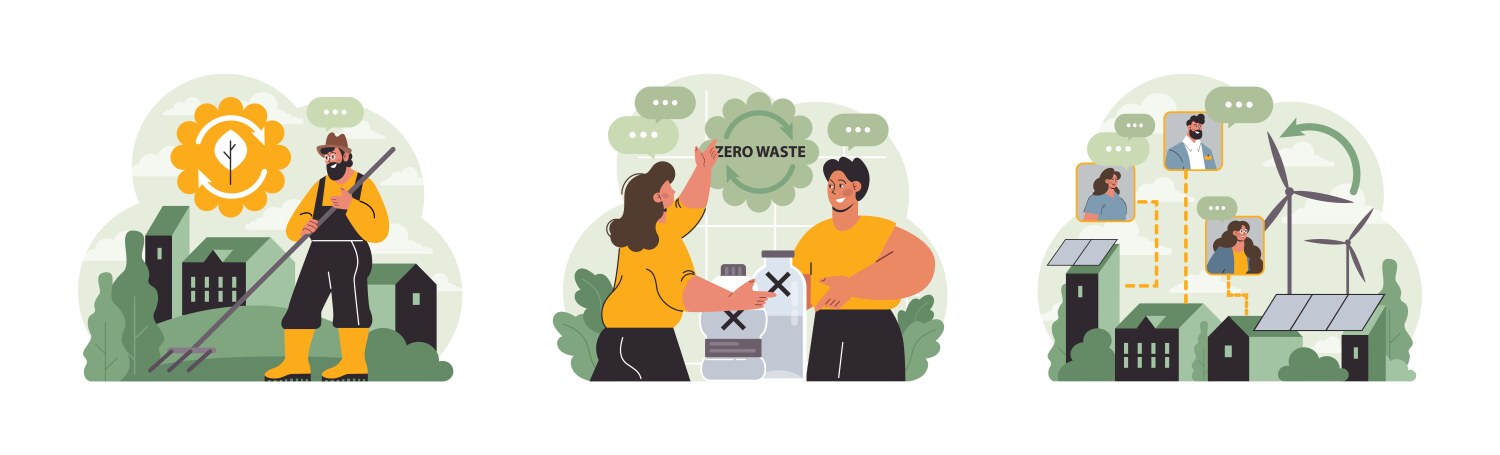 Sustainability environmental protection climate Vector Image