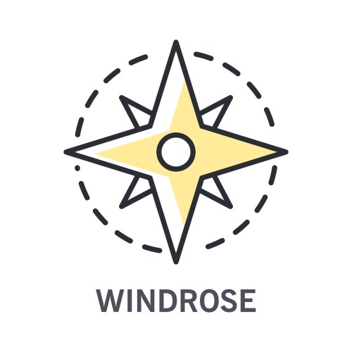 Windrose Royalty Free Vector Image - VectorStock