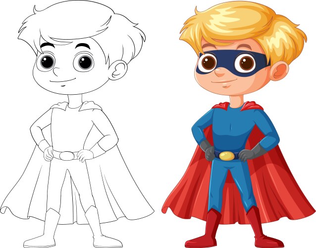 Superhero Outlines Vector Images (over 1,900)