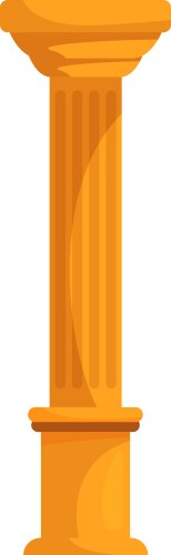 Greek column icon cartoon style Royalty Free Vector Image