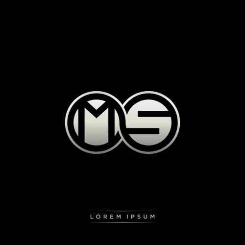 Letter M S Monogram Vector Images (over 2,100)