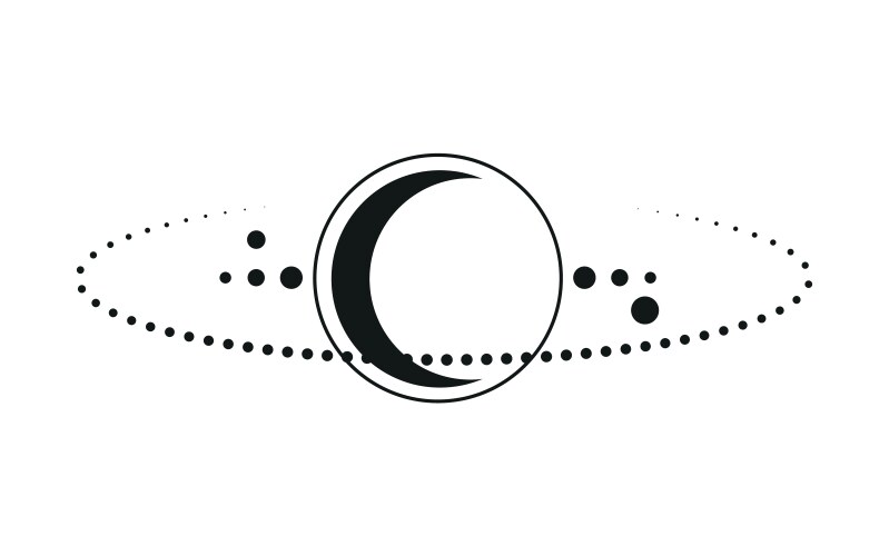 Celestial magic moon phases icons sacred geometry Vector Image