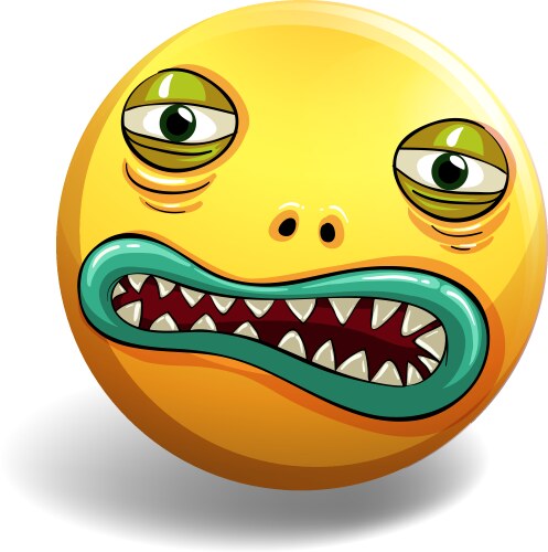 Ugly face Royalty Free Vector Image - VectorStock