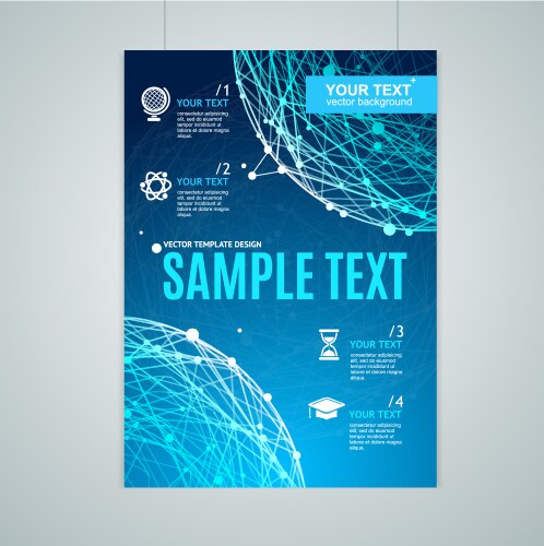 Geometry flyer concepts Royalty Free Vector Image