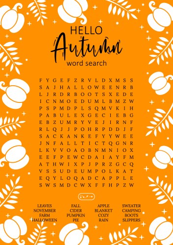 Christmas word search puzzle holiday crossword Vector Image