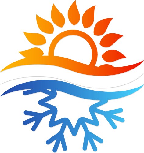 Sun and frost Royalty Free Vector Image - VectorStock