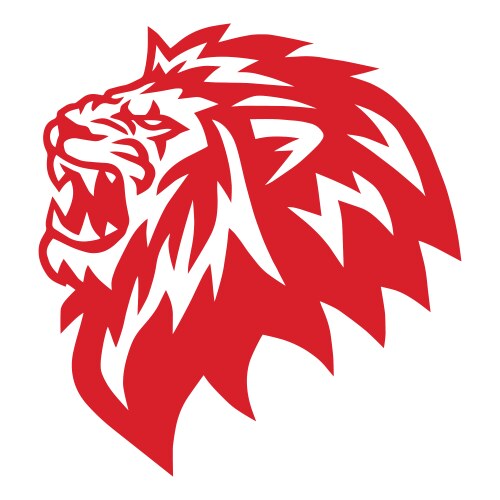 Red lion logo Royalty Free Vector Image - VectorStock