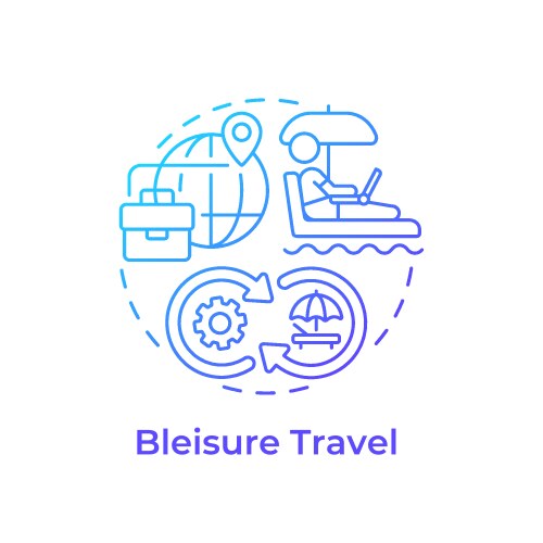 Cooperative education blue gradient concept icon Vector Image