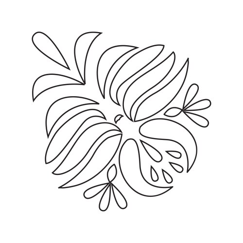 Abstract floral design Royalty Free Vector Image