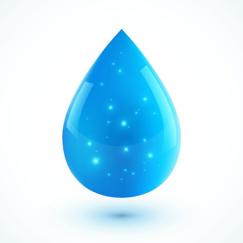Blue raindrop geometric background Royalty Free Vector Image