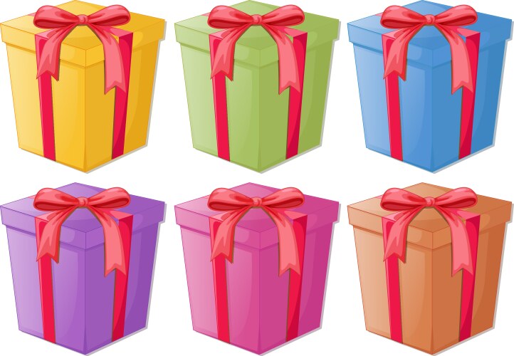 Gift boxes Royalty Free Vector Image - VectorStock