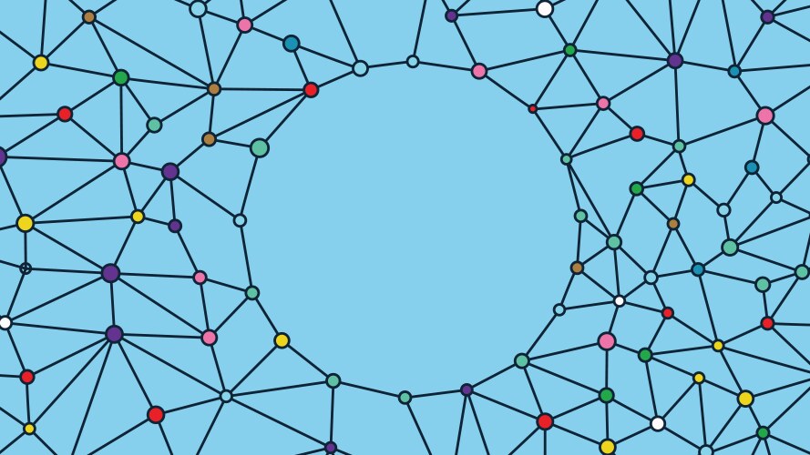 Abstract geometric background plexus mesh Vector Image