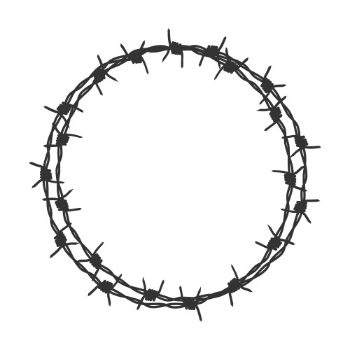 Barbed Wire Border Vector Images (over 3,500)