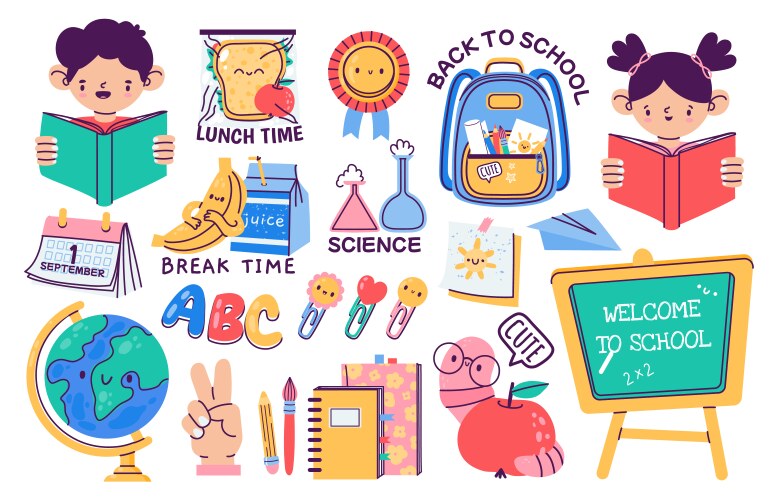 School scroll Royalty Free Vector Image - VectorStock