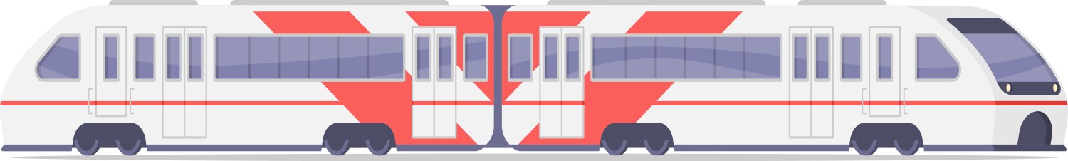 Subway underground platform with modern train Vector Image